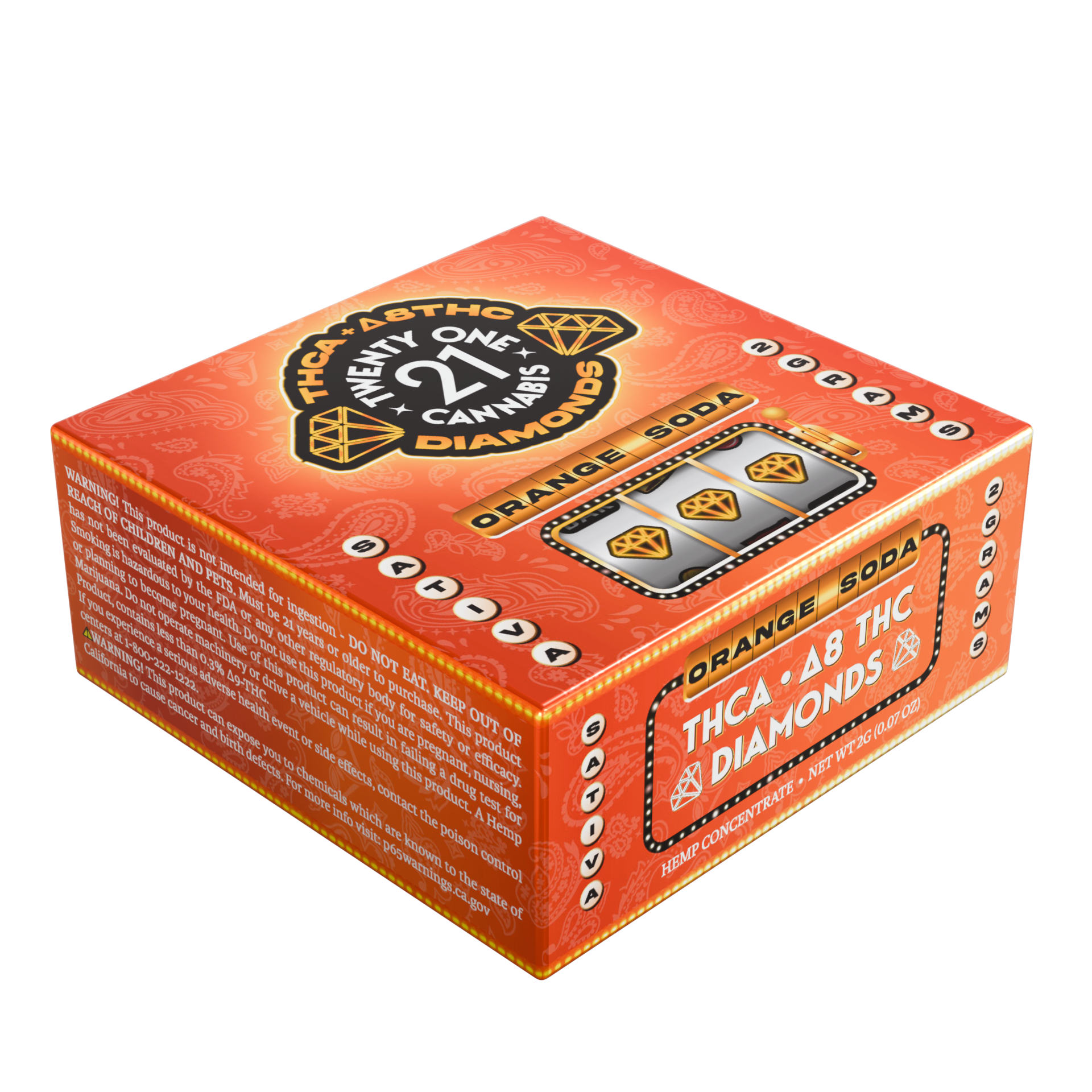 Twenty One - Diamonds - 2g - THCa - Orange Soda Sativa